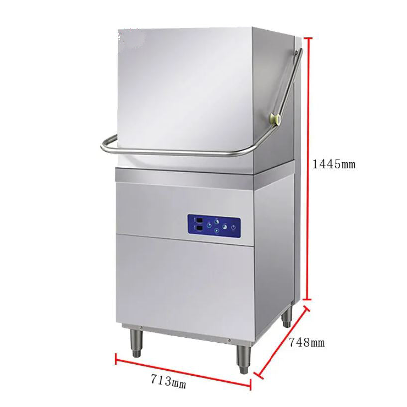 Commercial Hood Type Undercounter Dishwasher Machine Hotel Restaurant Automatic Electric Dishwasher